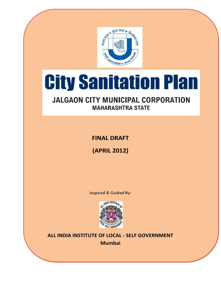 Jalgaon City Sanitation Plan | PDF | Lane | Sanitation