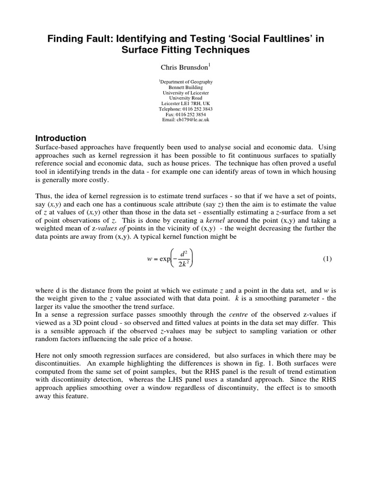 Geographers' Guide to Faultlines | PDF | Regression Analysis | Areas Of ...