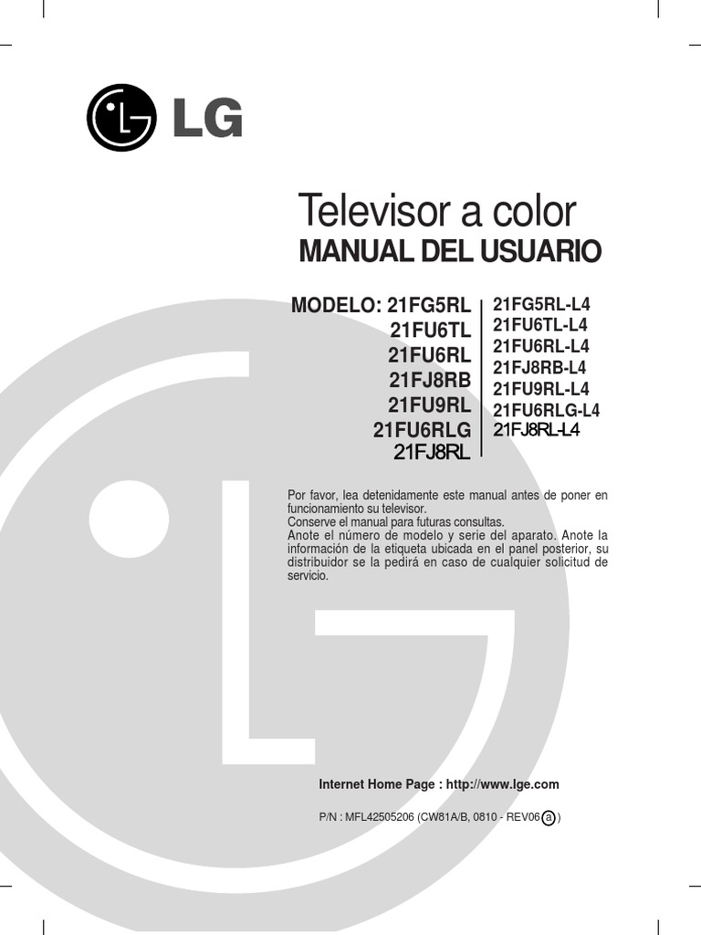manual lg | Control remoto | Televisión