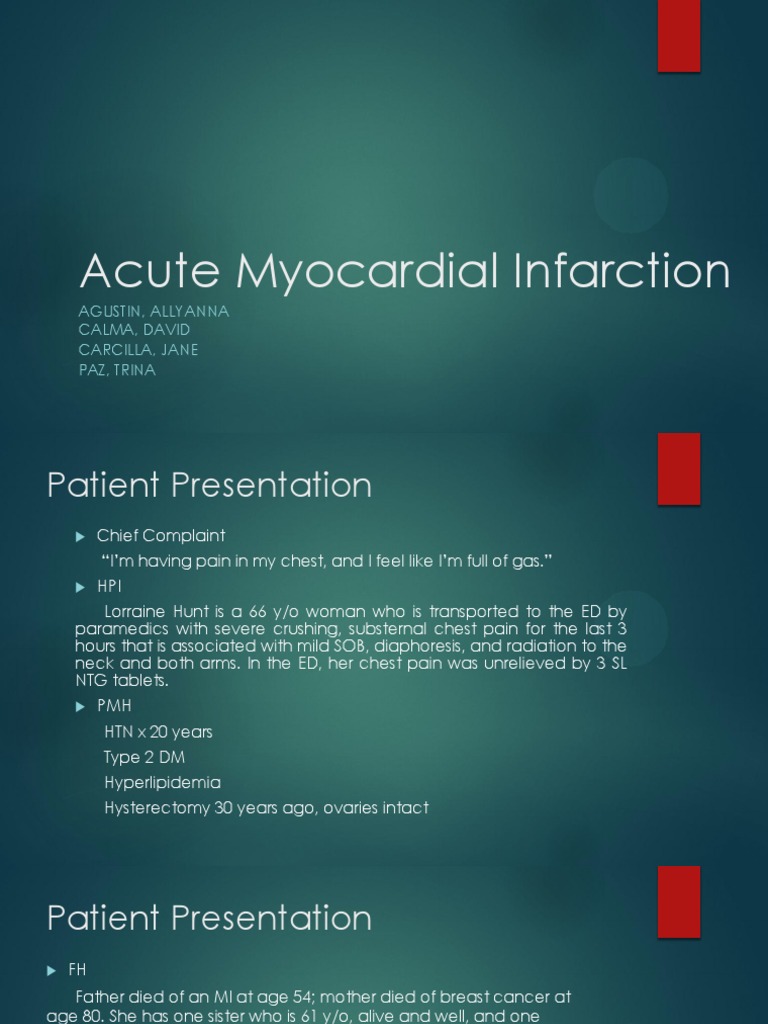 Acute Myocardial Infarction Guide | PDF | Myocardial Infarction ...