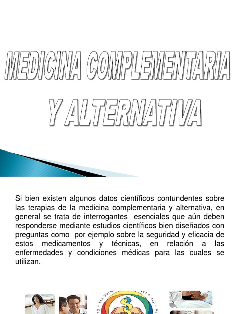 Terapìa Complementaria y Alternativa | PDF | Medicina alternativa ...