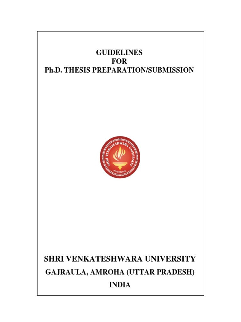 Ph.D. Thesis Guidelines | PDF | Arial | Thesis