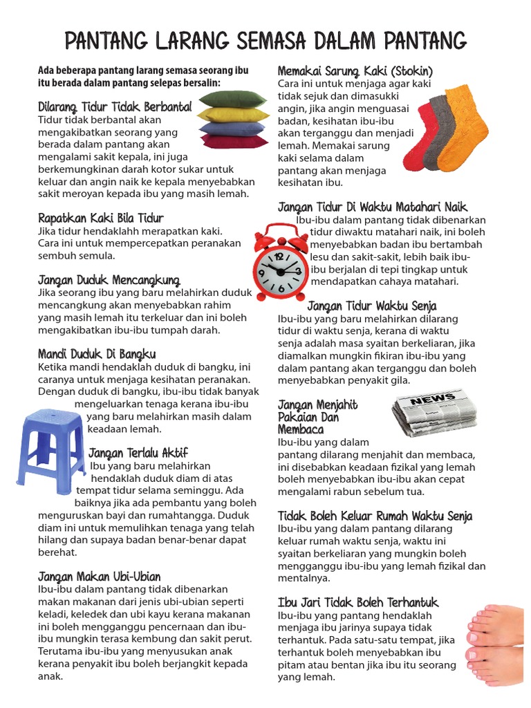 Pantang Larang Semasa Berpantang | PDF