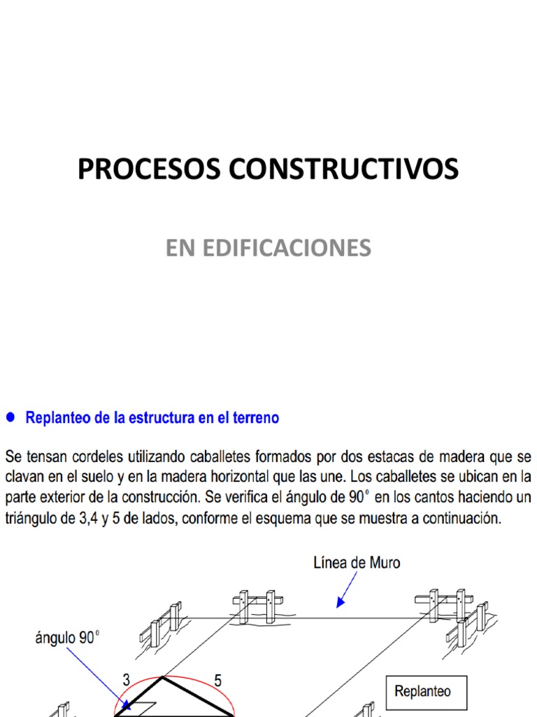 Clase Procesos Constructivos | PDF