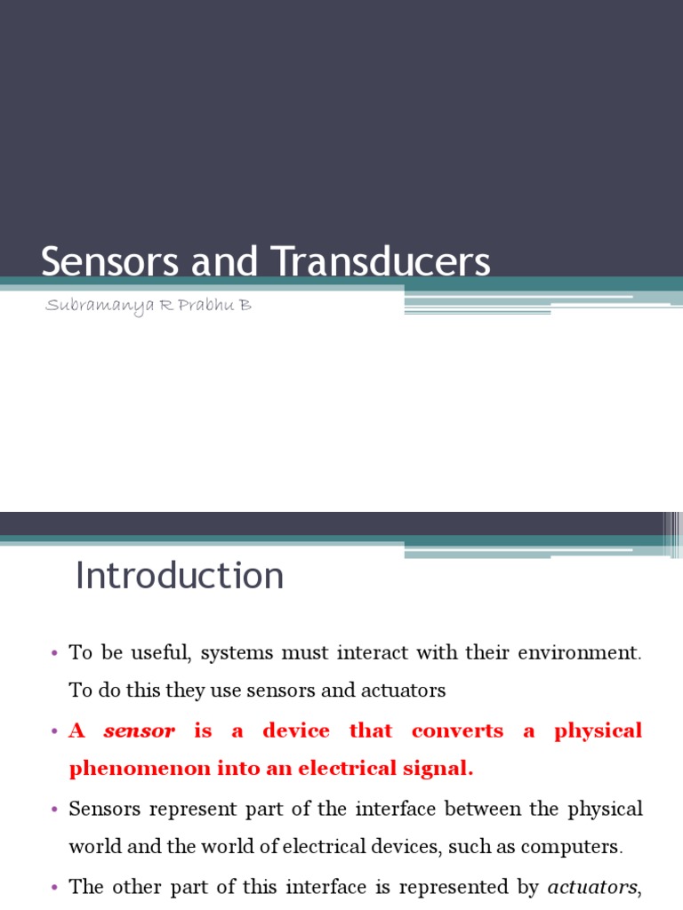 Sensors and Transducers | PDF | Interferometry | Interference (Wave ...