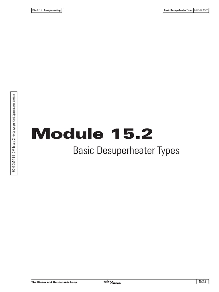 Desuperheater | Download Free PDF | Steam | Flow Measurement