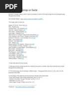 Popular Reggae Chord Progressions | PDF | Reggae | Song Structure