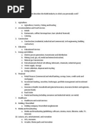 Business Activitiy Code List | PDF | Mining