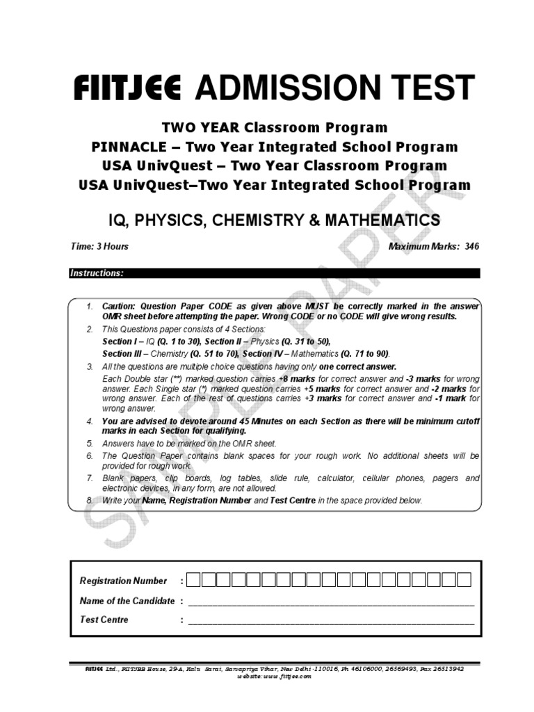 IQ Test | PDF | Lens (Optics) | Force