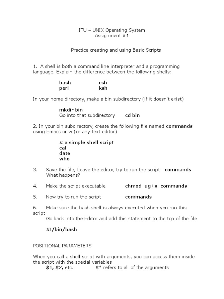 Bash CSH Perl KSH | PDF | Scripting Language | Areas Of Computer Science