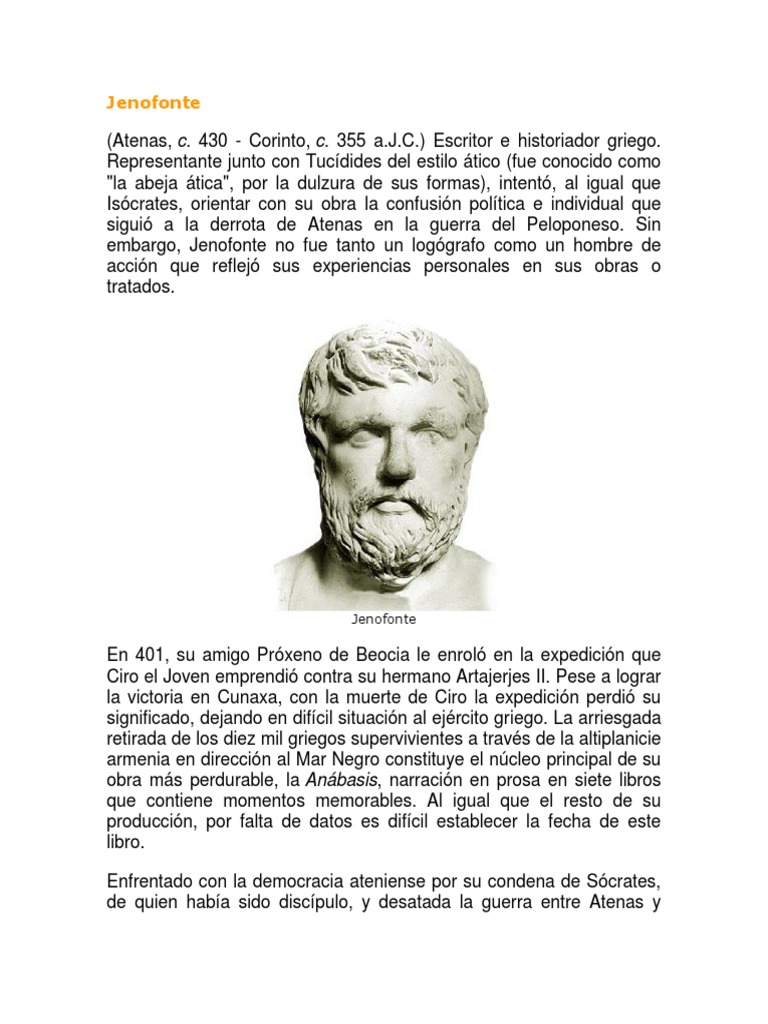 Jenofonte | Esparta | Agitación