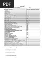 Lifting Plan Blank [PDF Library] | Crane (Machine) | Technology