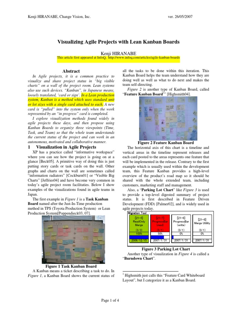 White Paper Visualizing Agile Projects 20080527 | PDF | Agile Software Development | Lean ...