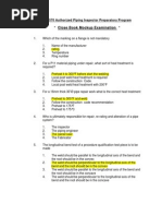 API 570 Exam 2024 | PDF | Corrosion | Welding