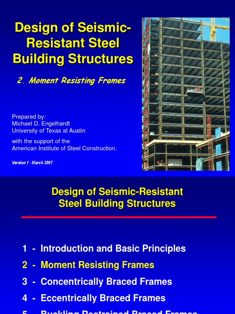Seismic-Resistant Steel Frame Design | PDF