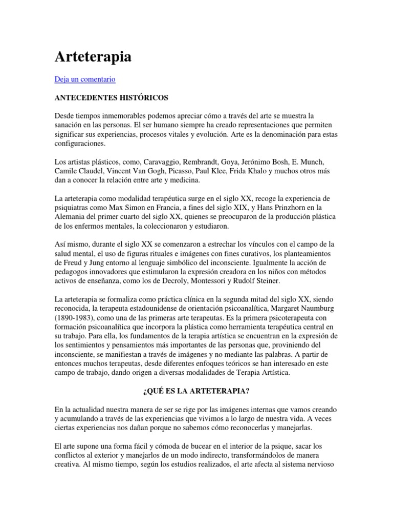 Art Eter Apia | PDF | Psicoterapia | Imagen