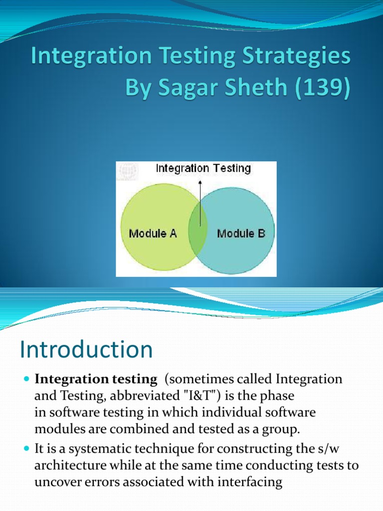Integration Testing Strategies | PDF | Information Technology ...