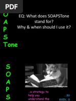 SOAPSTone Analysis Chart | PDF | Language Arts & Discipline | General Fiction