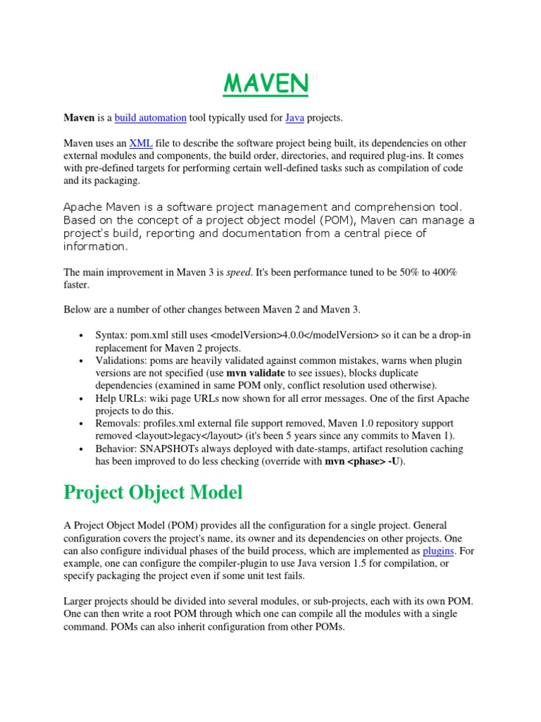 Maven Tutorial | PDF | Areas Of Computer Science | Software Development