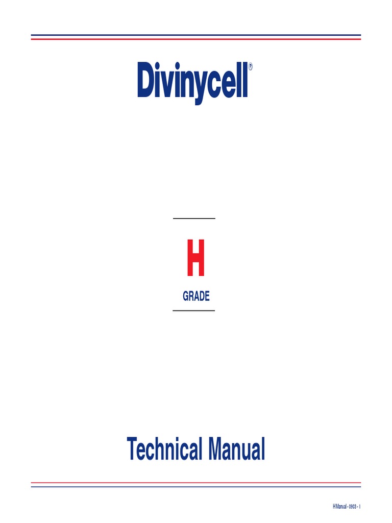 Divinycell H Technical Manual Data Sheets | PDF | Heat Transfer ...