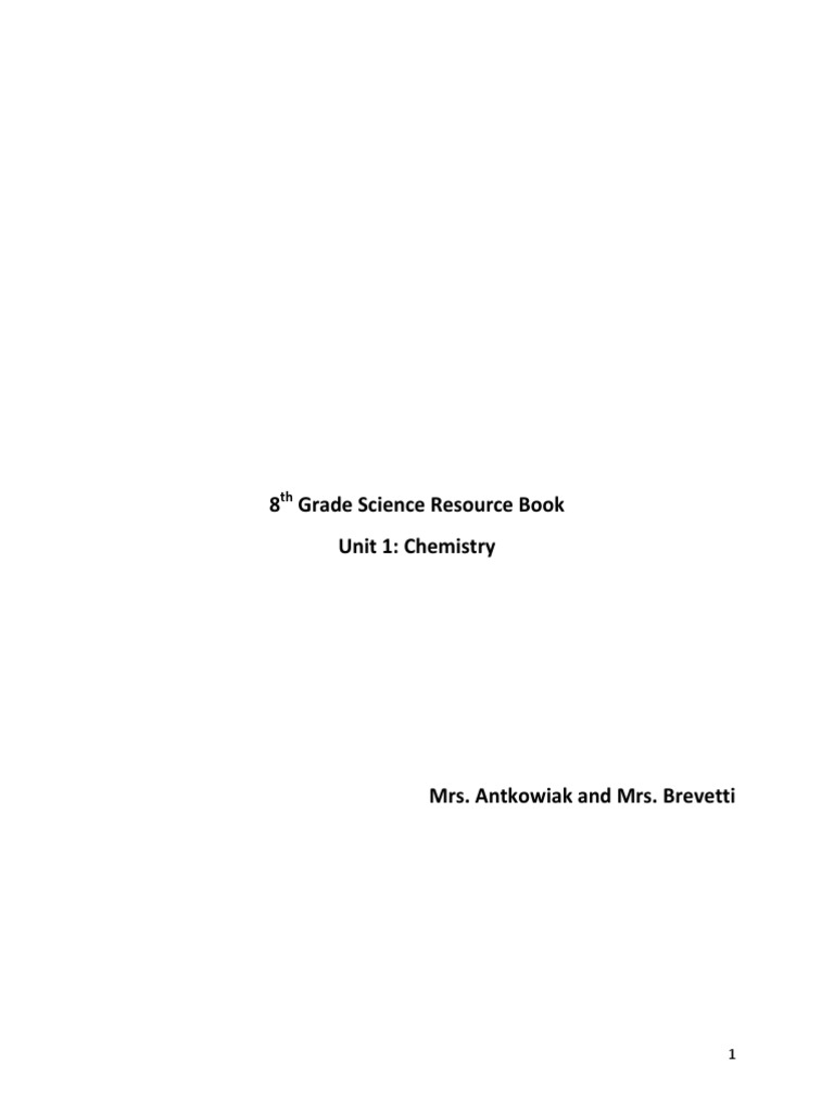 8th Grade Science Notebook PDF | PDF