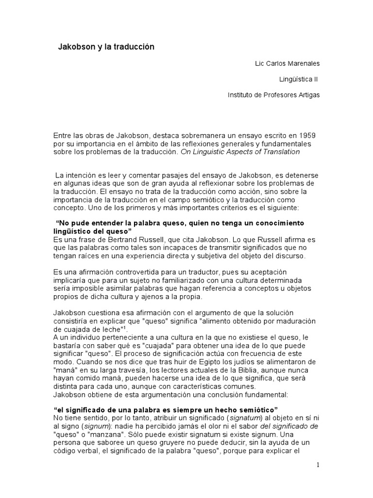 La Doble Articulación de André Martinet | PDF | Traducciones | Verbo