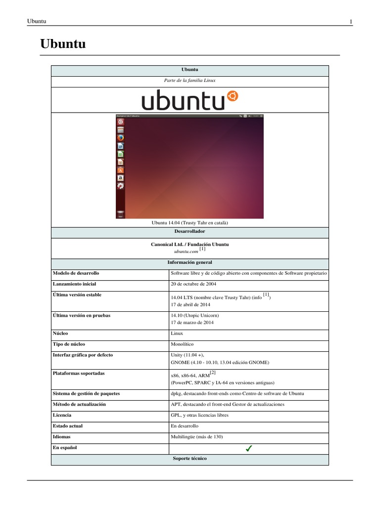 Ubuntu.pdf | Ubuntu (Sistema operativo) | Software libre