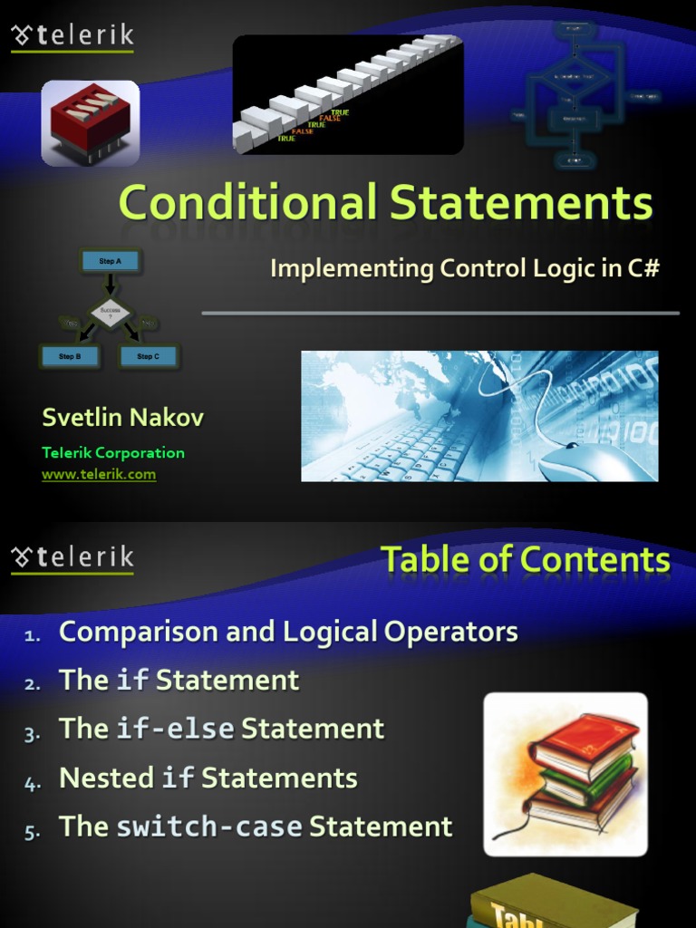 Conditional Statements | PDF | Boolean Data Type | C Sharp (Programming ...