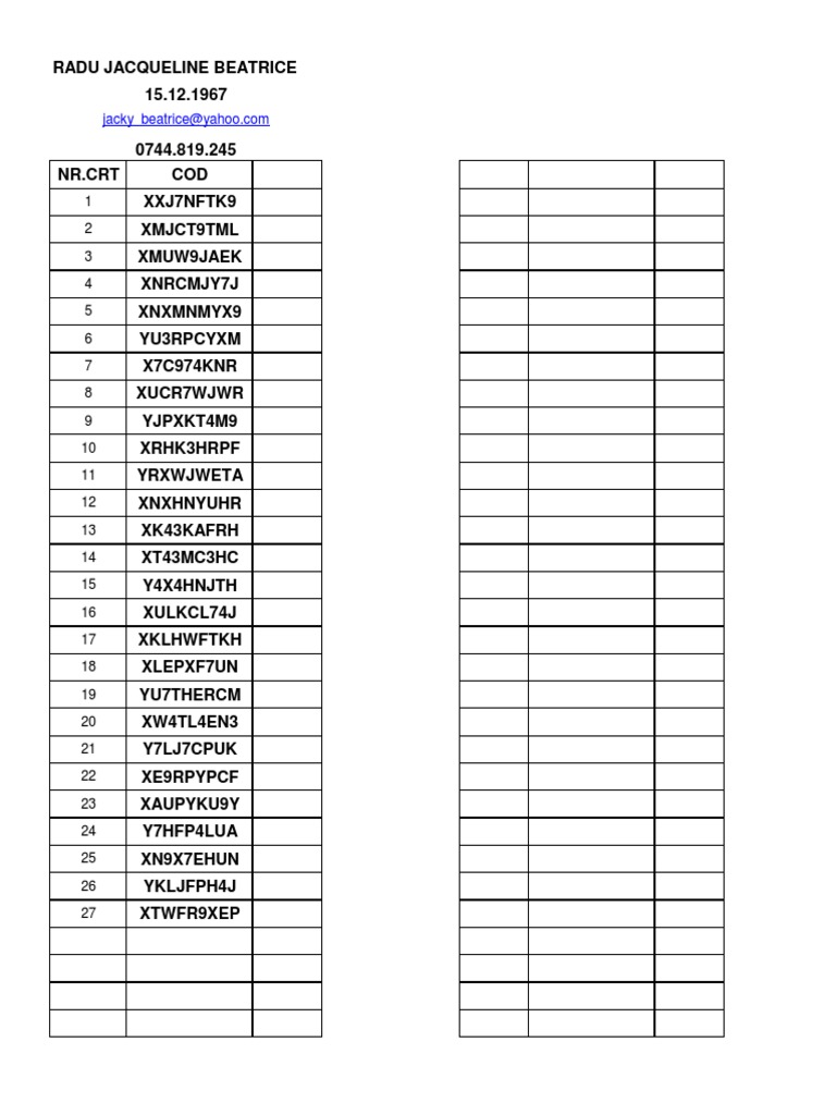 Coduri Winston | PDF