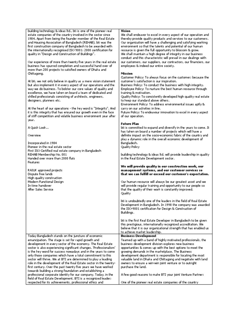 BTI | PDF | Human Resource Management | Innovation