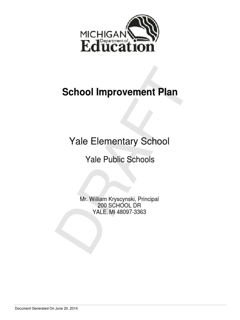 14 15 School Improvement Plan | PDF | Achievement Gap In The United ...
