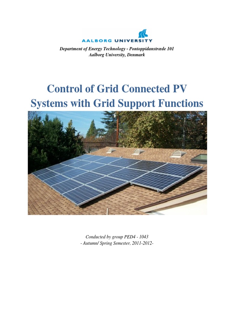 Control of Grid Connected PV Systems With Grid Support Functions | PDF ...