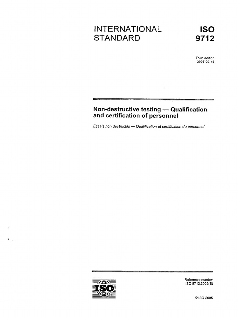 Iso 9712 | PDF
