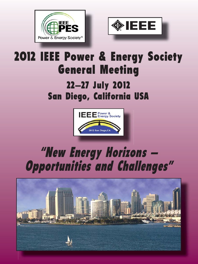IEEE PES General Meeting 2012 Program | Electrical Grid | Electric ...