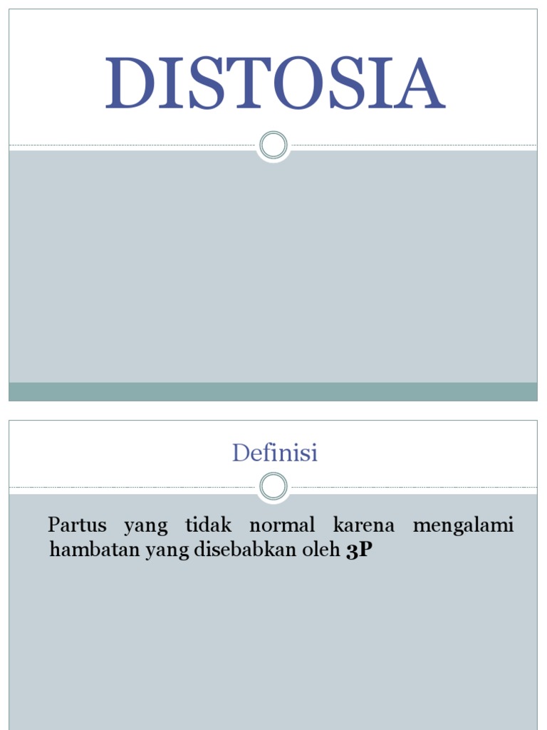 DISTOSIA | PDF