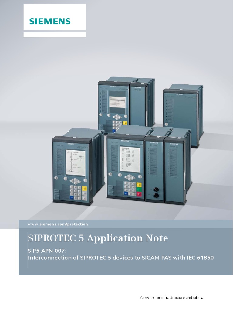 SIP5-APN-007 Interconnection of SIPROTEC 5 Devices to SICAM PAS En | Ip ...