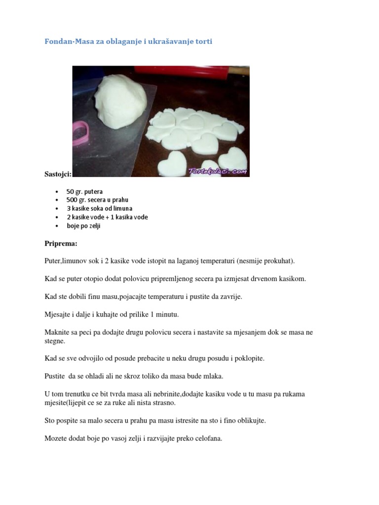 Fondant Masa | PDF