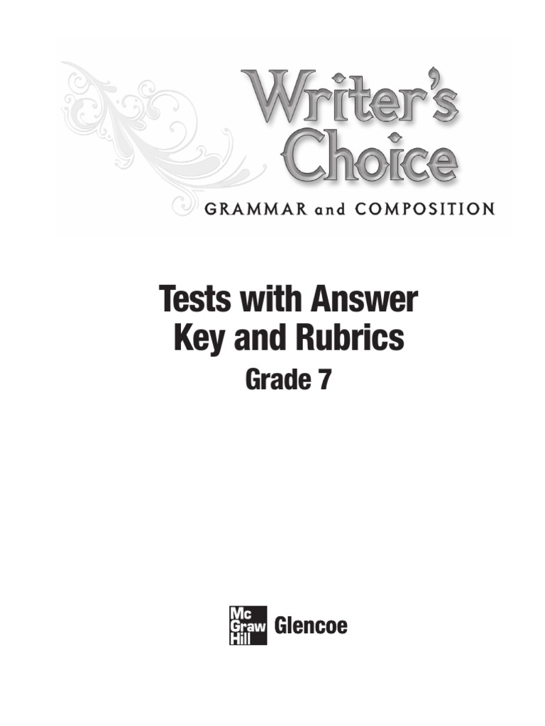 Grammar and Composition Grade 7 | PDF | Essays | Question