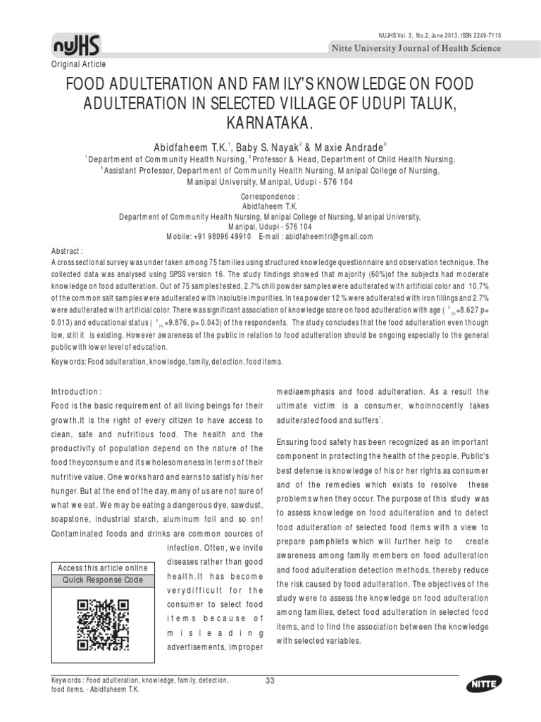 Food Quality Survey | PDF | Sampling (Statistics) | Standard Deviation