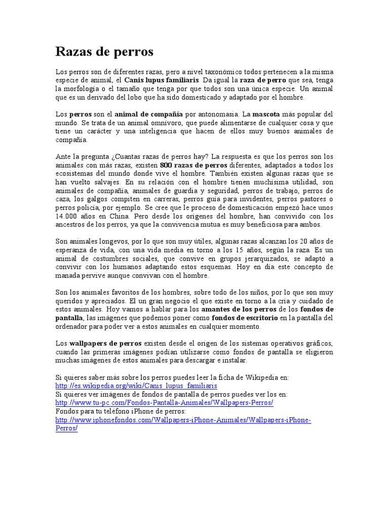 Guía de Razas de Perros y Wallpapers | PDF | Beagle | Perros
