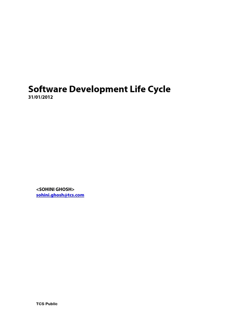 Software Development Life Cycle PDF | PDF