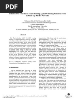 ASROP: AD HOC Secure Routing Protocol | PDF | Wireless Ad Hoc Network | Routing