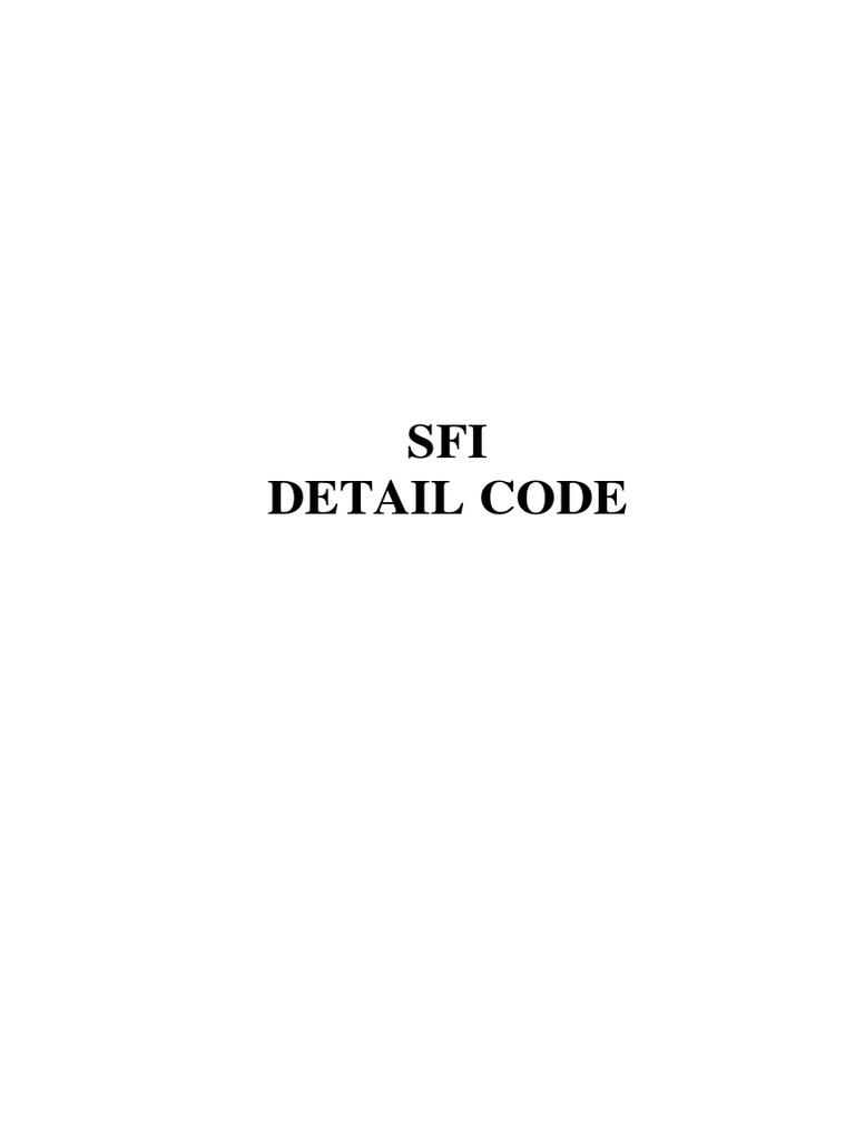 Sfi Detail Code | PDF | Air Conditioning | Heat Exchanger