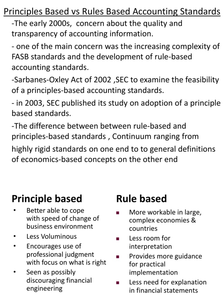 Rule Based-Principal Based | PDF | Financial Accounting Standards Board ...