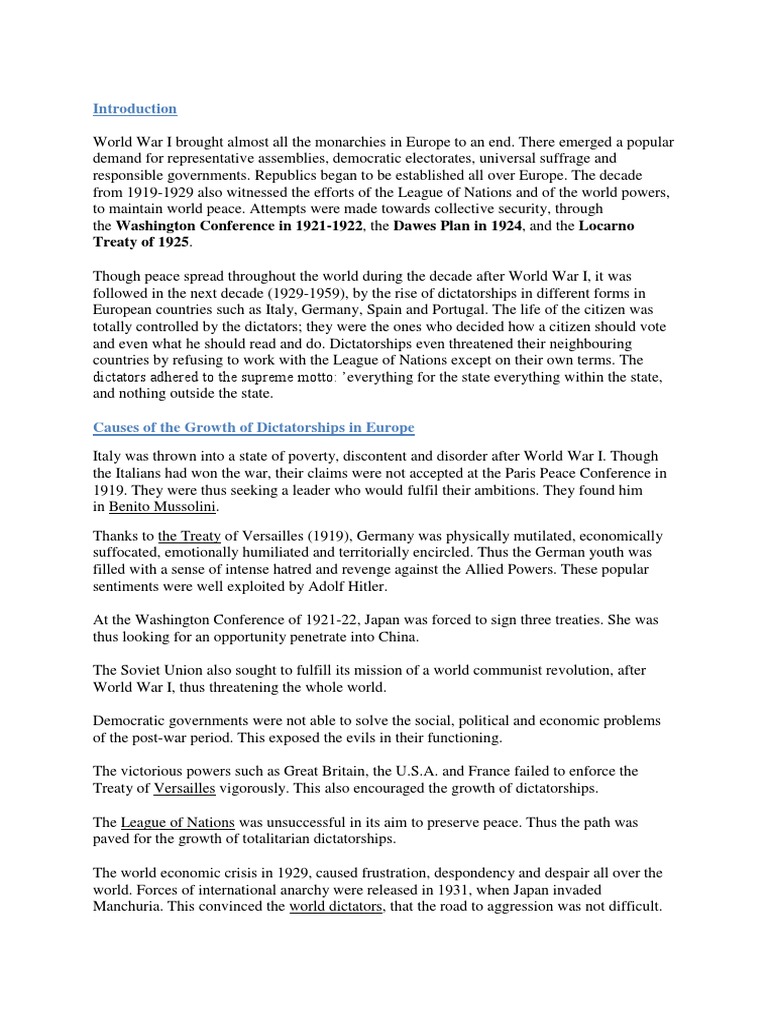 Rise of Dictatorship | PDF | Kingdom Of Italy | Benito Mussolini