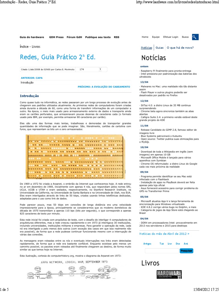 Redes Guia Pratico | Pdf | Ethernet | Rede De Computadores