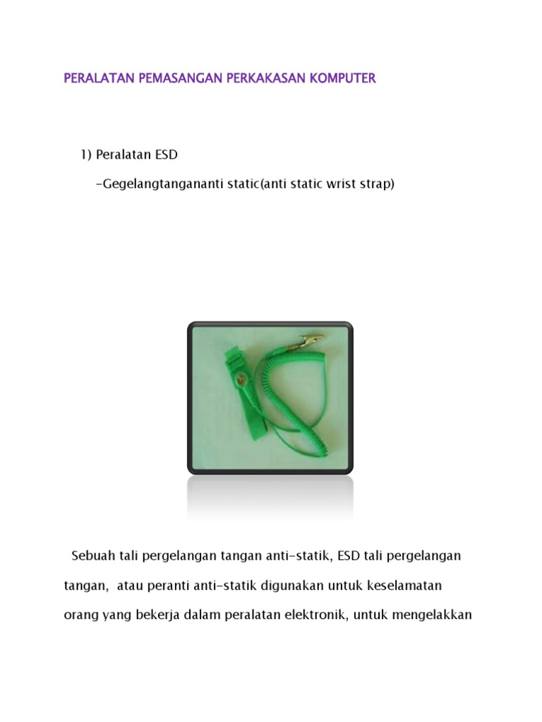 Peralatan Pemasangan Perkakasan Komputer | PDF