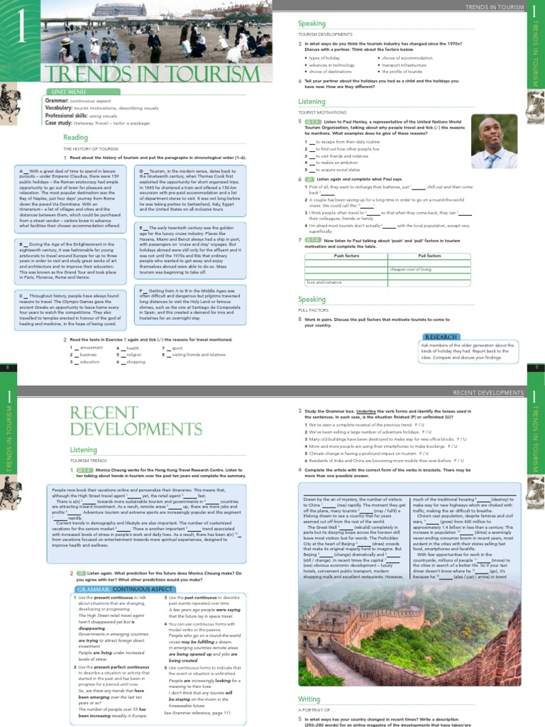 Upper-Intermediate Coursebook Sample Unit1 | PDF | Airlines | Tourism