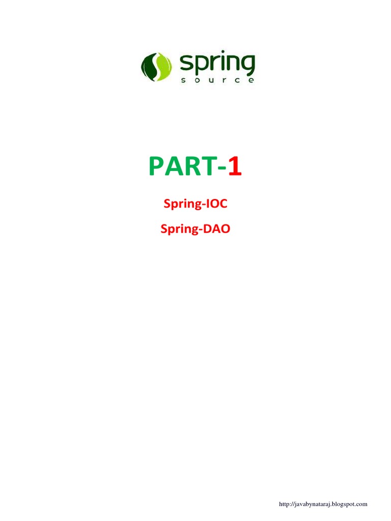 Spring IOC DAO Modules by Sekhar Sir JavabynataraJ | PDF | Spring Framework | Oracle Acquisitions