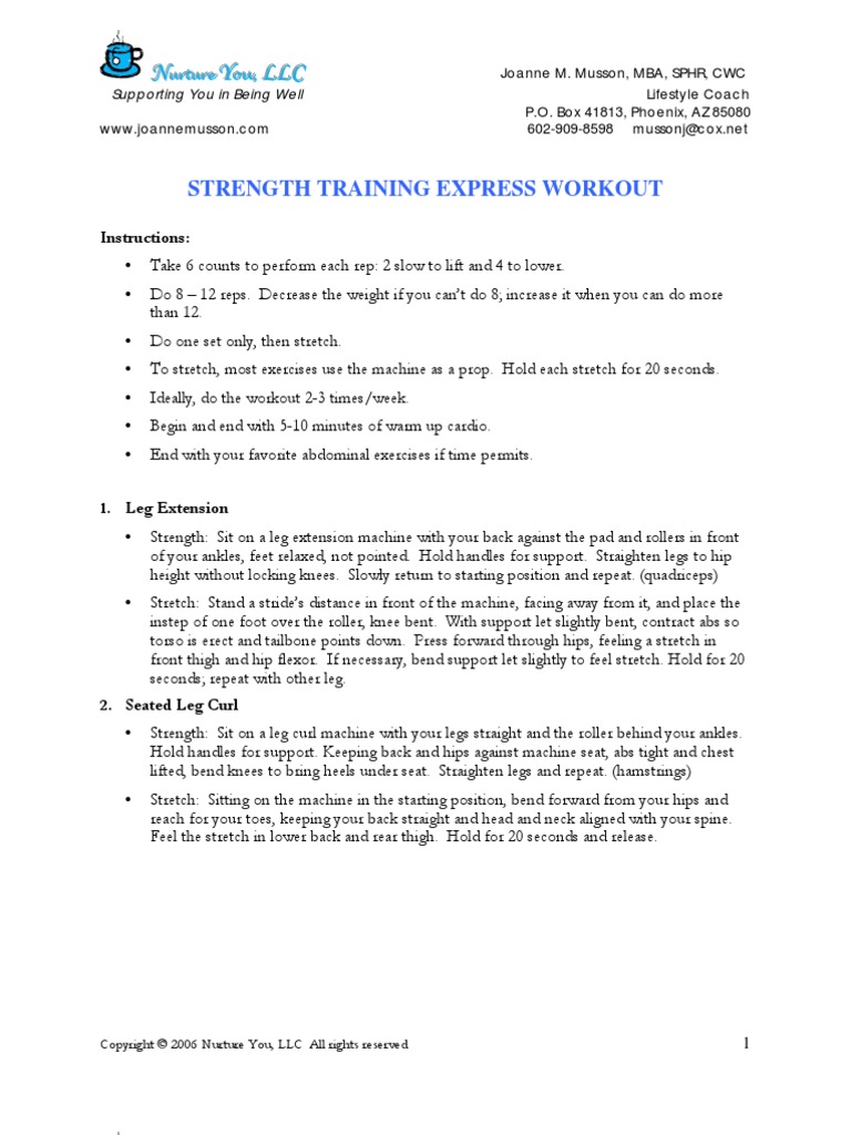Express Workout | PDF | Anatomical Terms Of Motion | Arm